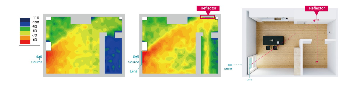 Electromagnetic surface (ES) patterns on interior glass or PCBs ...